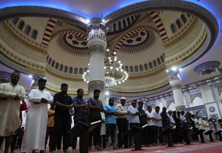 Muslims Perform Maghrib Prayer After Breaking Editorial Stock Photo ...