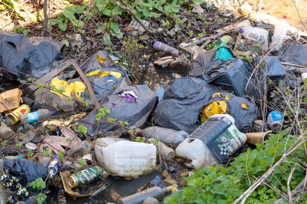 Shocking Amounts Flytipping Litter Stream Denham Editorial Stock Photo ...