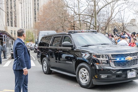 Car Entourage Former Us President Donald Editorial Stock Photo - Stock ...