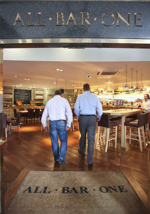 Customers Enter All Bar One London Editorial Stock Photo - Stock Image ...