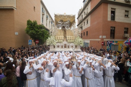 Penitents Rocio Brotherhood Seen Carrying Throne Editorial Stock Photo ...