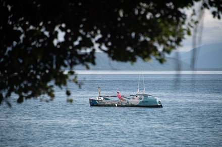 Solo Rower Michelle Lee Arrives Port Editorial Stock Photo - Stock ...