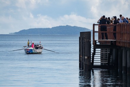 Solo Rower Michelle Lee Arrives Port Editorial Stock Photo - Stock ...