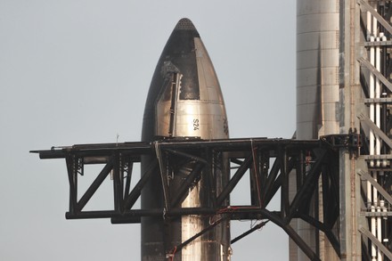Starship 24 Accompanies First Stage Booster Editorial Stock Photo ...
