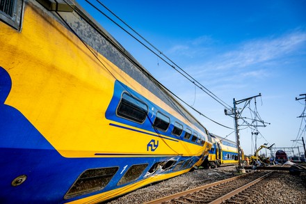 Prorail Employees Investigating Train Overhead Wires Editorial Stock ...