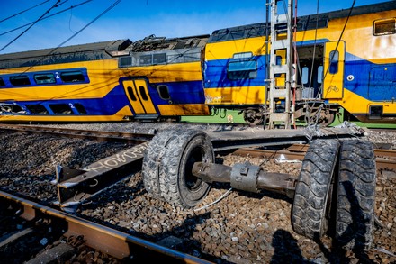 Prorail Employees Investigating Train Overhead Wires Editorial Stock ...