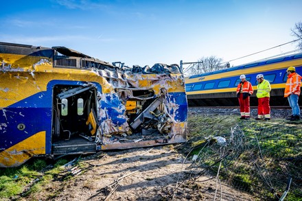 Prorail Employees Investigating Train Overhead Wires Editorial Stock ...