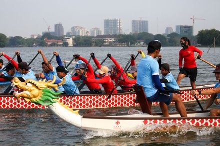 Myanmars Athletes Attend Traditional Boat Race Editorial Stock Photo ...