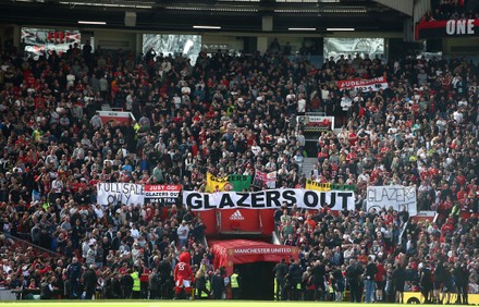 Manchester United Fans Display Banners Editorial Stock Photo - Stock ...