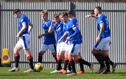 Arron Lyall James Graham Rangers Editorial Stock Photo - Stock Image ...