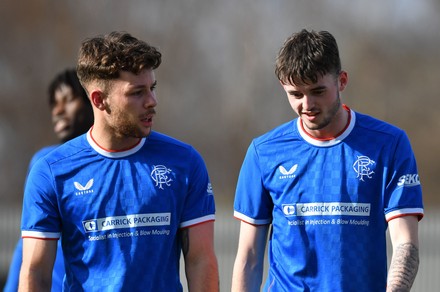 Arron Lyall James Graham Rangers Editorial Stock Photo - Stock Image ...