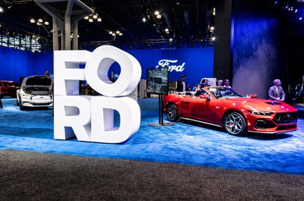 Ford Exhibition Space Two Mustang Cars Editorial Stock Photo - Stock ...
