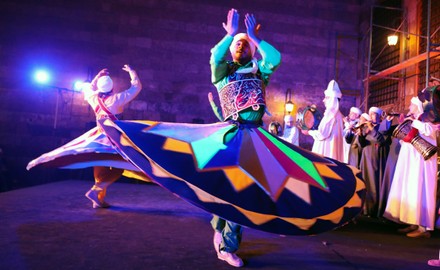 Egyptians Members Tanoura Dance Troupe Perform Editorial Stock Photo ...