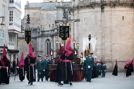 Members Catholic Brotherhoods Participating Procession Christ Editorial ...
