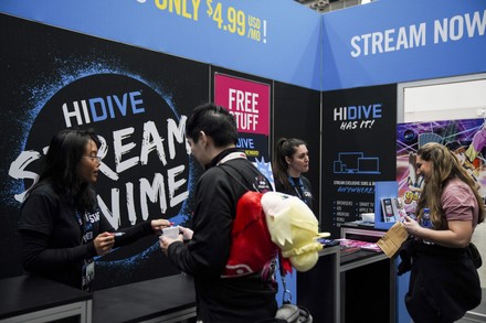 Guests Visit Hidive Booth Amc Anime Editorial Stock Photo - Stock Image ...