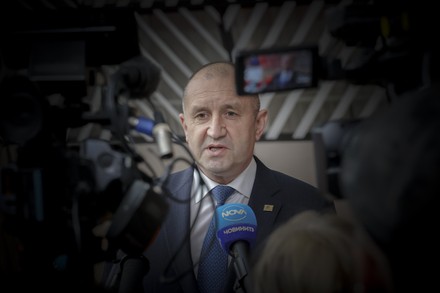 Rumen Georgiev Radev President Bulgaria Talks Editorial Stock Photo ...