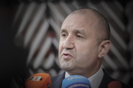 Rumen Georgiev Radev President Bulgaria Talks Editorial Stock Photo ...