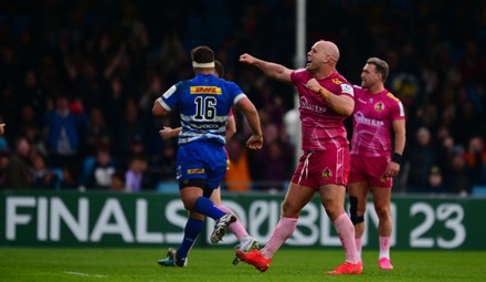 Final Whistle Celebrations Jack Yeandle Exeter Editorial Stock Photo ...