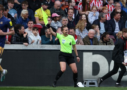 Assistant Referee Natalie Aspinall Flags Offside Editorial Stock Photo ...