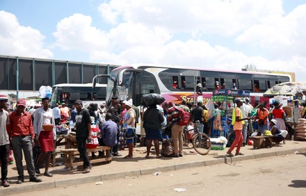 People Gather Mbare Bus Terminal Destination Editorial Stock Photo ...