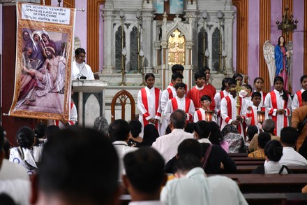 Christian Community People Offer Prayer Church Editorial Stock Photo ...