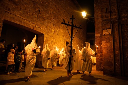 People Wearing White Costume Hood Bringing Editorial Stock Photo ...