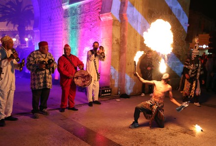 Member Soufi Stambali Group Spits Fire Editorial Stock Photo - Stock ...