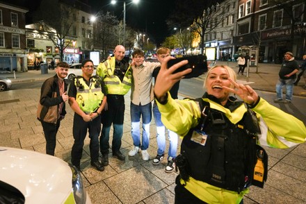 Police Officers Take Selfie Revellers They Editorial Stock Photo ...