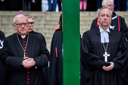 Bishop Emmanuel Christoupolis Archbishop Heiner Koch Editorial Stock ...