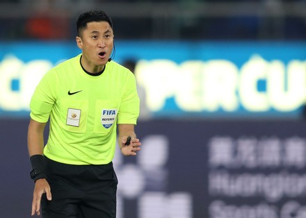 Referee Ma Ning Reacts During Chinese Editorial Stock Photo - Stock ...