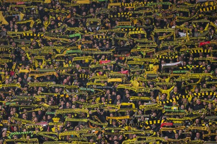 Borussia Dortmund Supporters During German Bundesliga Editorial Stock ...
