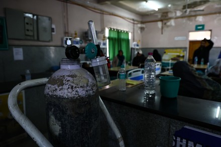 Oxygen Cylinder Seen Ward Hospital Sopore Editorial Stock Photo - Stock ...