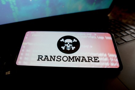 This Photo Illustration Representation Ransomware Displayed Editorial ...