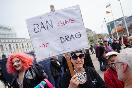 Protester Holds Placard That Says Ban Editorial Stock Photo - Stock ...