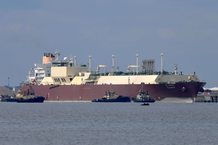 Lng Tanker Al Dafna Ariving Busy Editorial Stock Photo - Stock Image ...