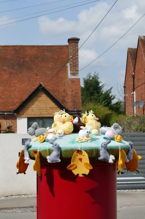 Seasonal Easter Post Box Topper Has Editorial Stock Photo - Stock Image ...