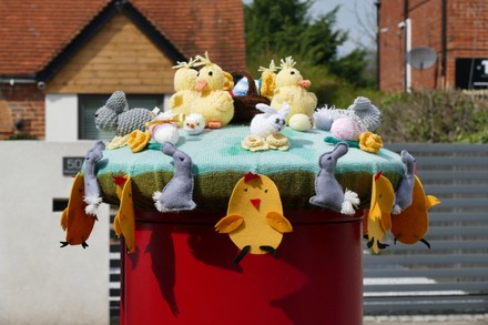 Seasonal Easter Post Box Topper Has Editorial Stock Photo - Stock Image ...