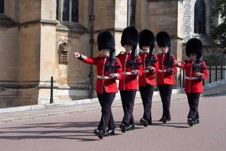 Soldiers On Guard Windsor Castle This Editorial Stock Photo - Stock ...