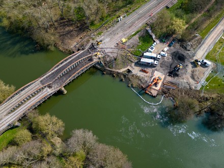 Aerial View Nuneham Viaduct Network Rail Editorial Stock Photo - Stock ...