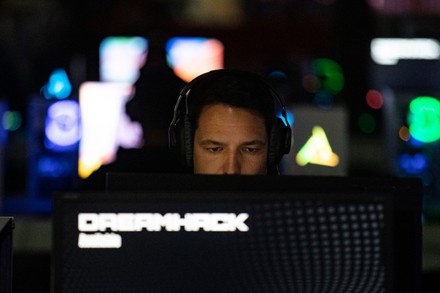 Player Looks Computer Screen During Dreamhack Editorial Stock Photo ...