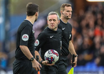 Referee Carl Brook Prepares Kick Off Editorial Stock Photo - Stock ...