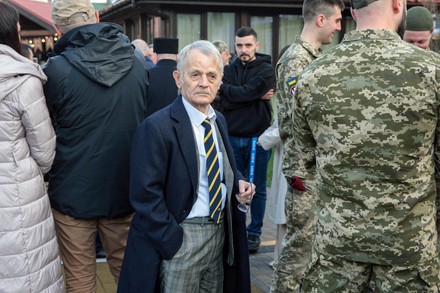 Leader Crimean Tatar People Mustafa Dzhemiliev Editorial Stock Photo ...