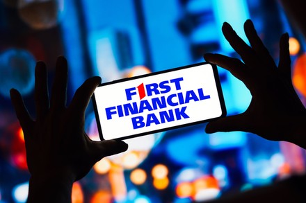This Photo Illustration First Financial Bank Editorial Stock Photo ...