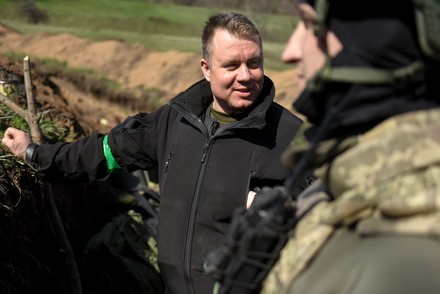 Colonel Evgeniy Mezhevikin Commander Adam Tactical Editorial Stock ...