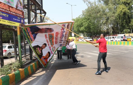 Ghaziabad Municipal Corporation Workers Removed Poster Editorial Stock ...