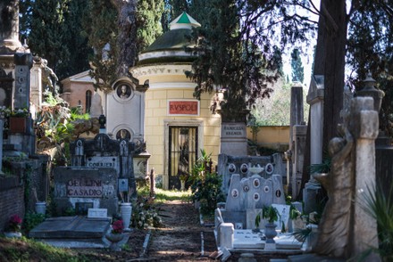General View Monumental Cemetery Verano Rome Editorial Stock Photo ...