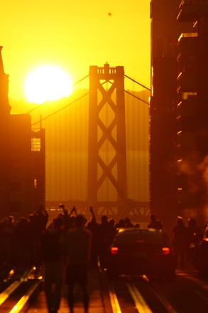 People Take Photos Sunrise Alignment California Editorial Stock Photo ...