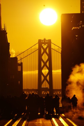 People Take Photos Sunrise Alignment California Editorial Stock Photo ...