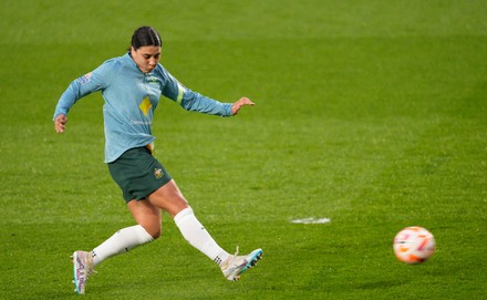 Sam Kerr Australia Women Shooting Practice Editorial Stock Photo ...