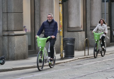 Bike Scooter Sharing Service City Works Editorial Stock Photo - Stock ...